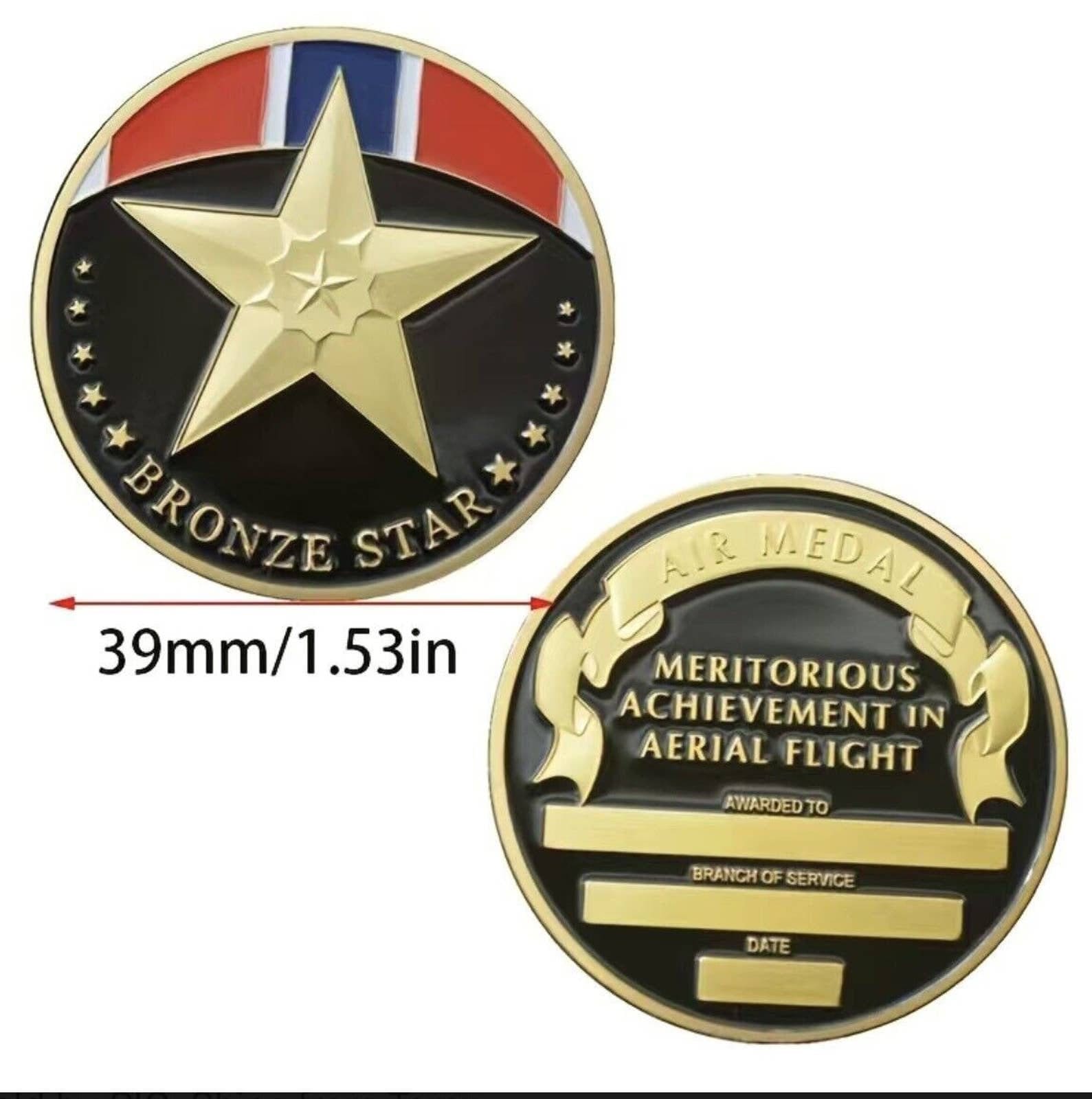 US Military Challenge Coin bronze Star Usmc Usn - Etsy
