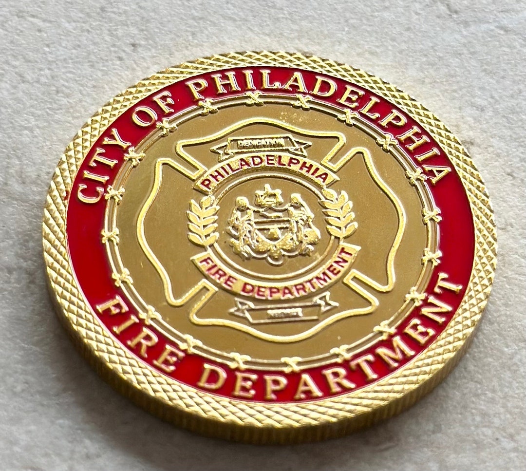 City of Philadelphia Fire Department Challenge Coin. - Etsy
