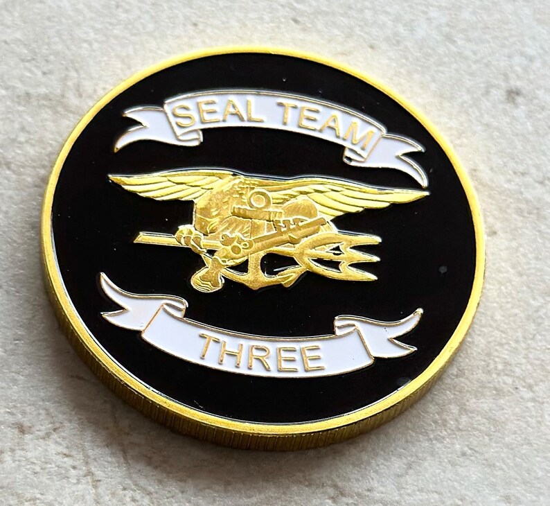 US NAVY SEAL Team Three 3 Challenge Coin. Fasts Shipping. Special Gift ...