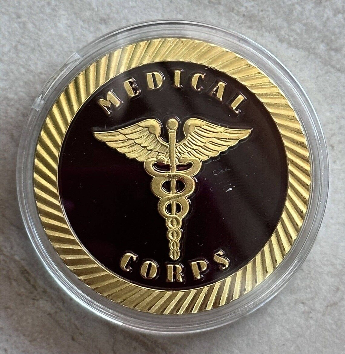 US Army MEDICAL CORPS Challenge Coin With Velvet Presentation Box - Etsy