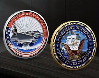 USS Theodore Roosevelt CVN 71 Challenge Coin - Etsy