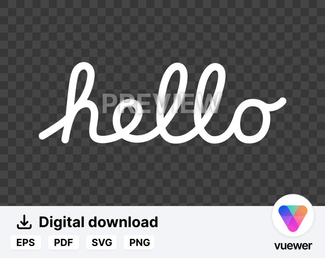 Hello Apple Retro SVG Download / Digital Vector / Cutting - Etsy