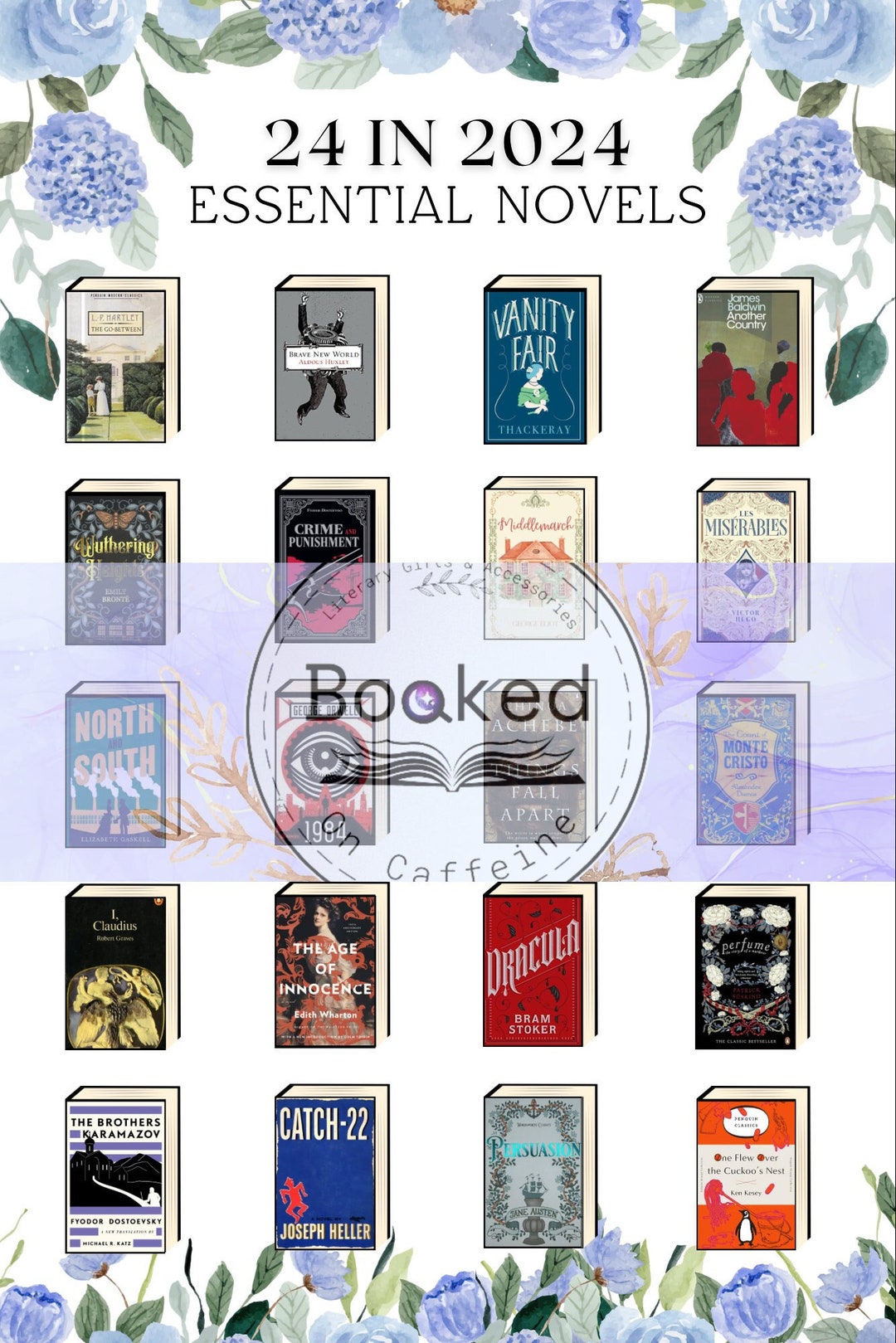 24 in 2024 : Essential Novels Digital Template Editable in Canva PDF ...