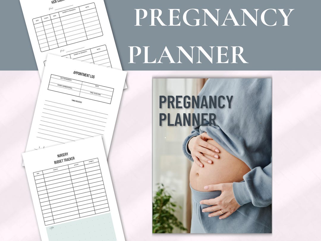Editable Pregnancy Planner | Printable Pregnancy Journal | Baby Shower ...
