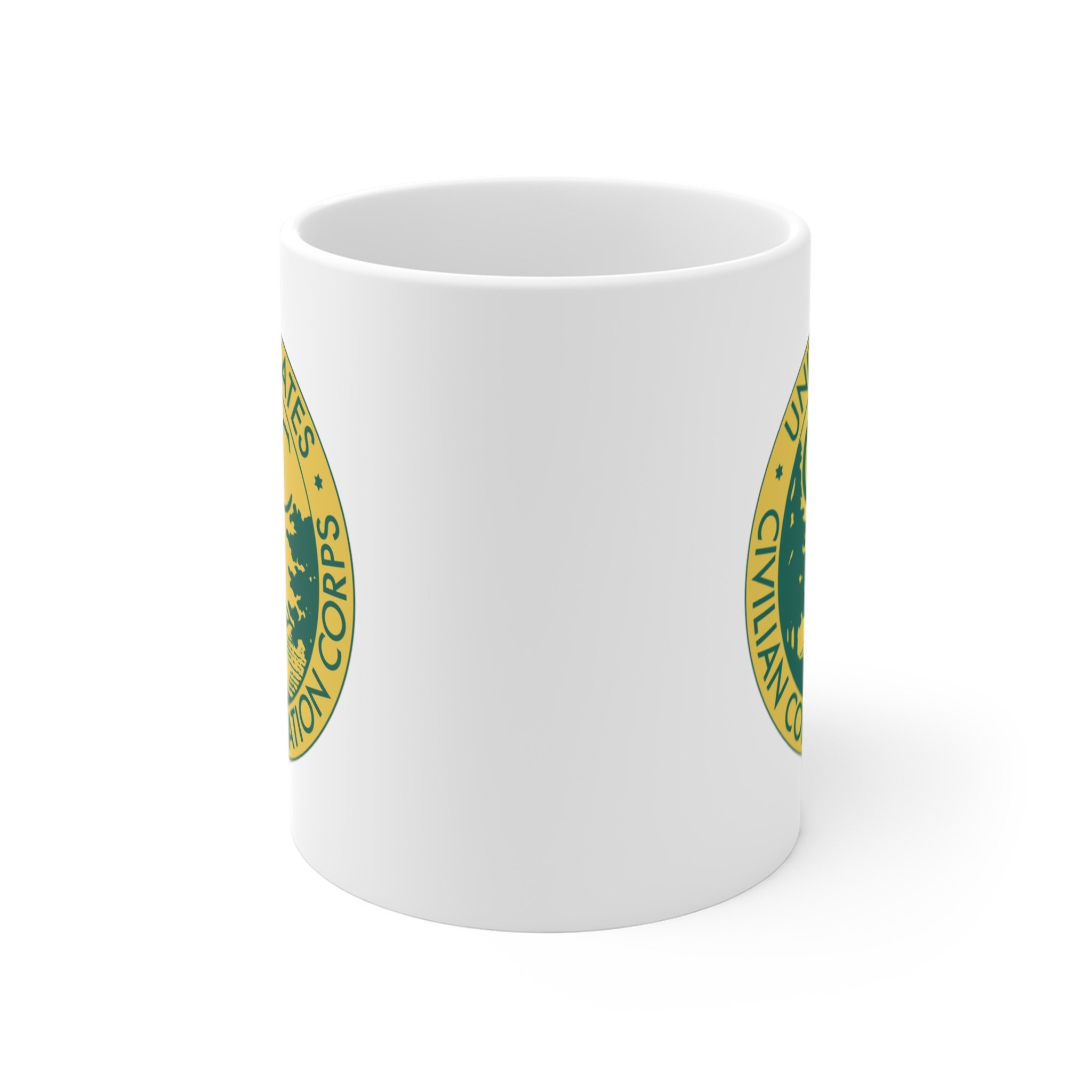 Civilian Conservation Corps - CCC - Color Logo - White Ceramic Mug - Etsy