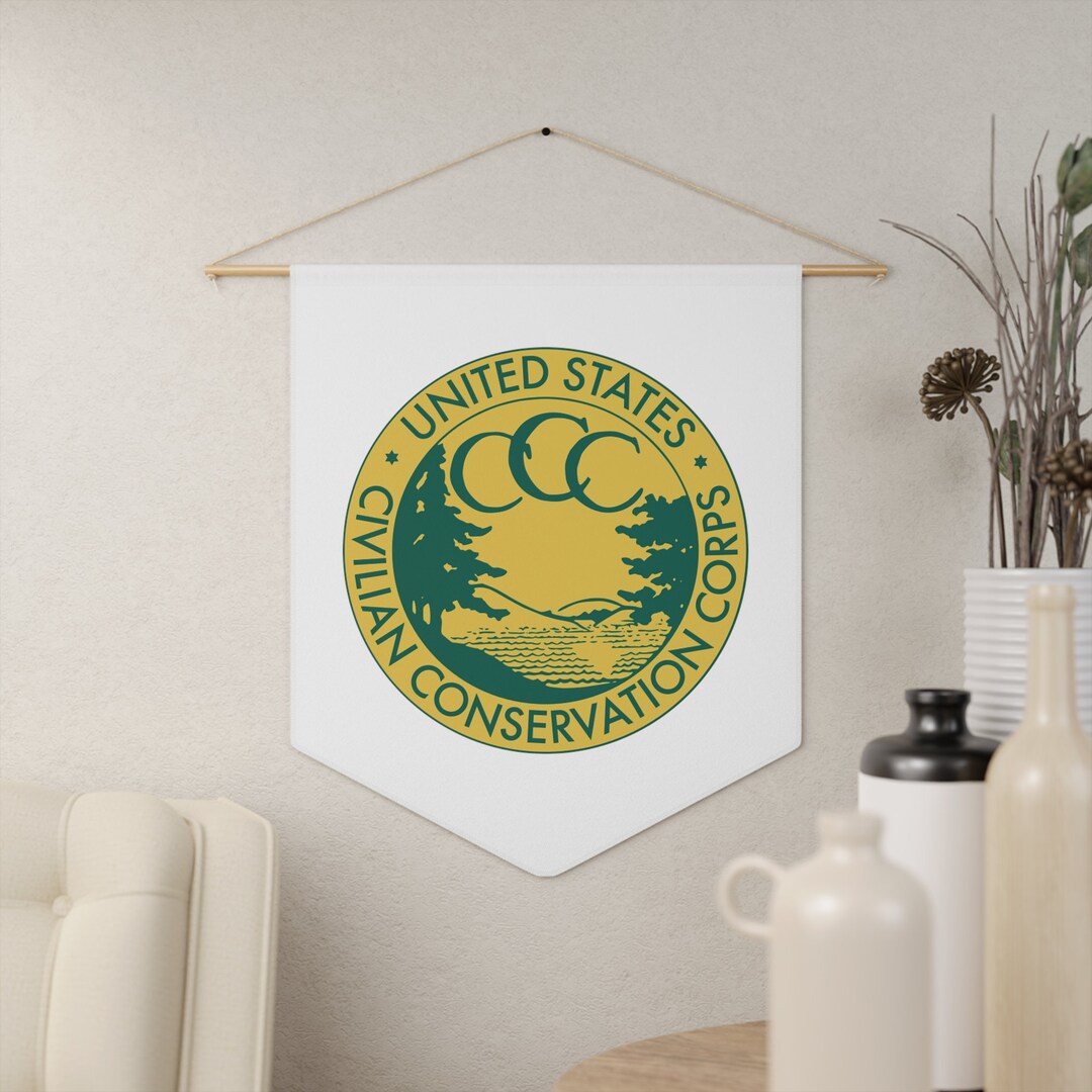 CCC Logo - Civilian Conservation Corps - Wall Pennant - Etsy