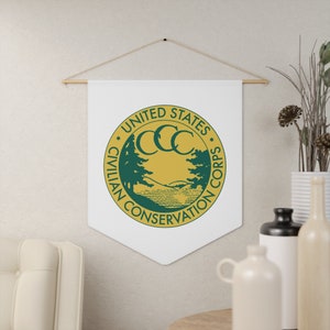 CCC Logo - Civilian Conservation Corps - Wall Pennant - Etsy