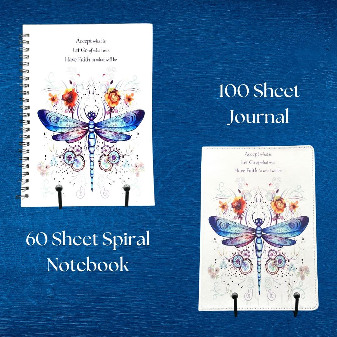 Dragonfly Inspiration Journal or Notebook - Etsy