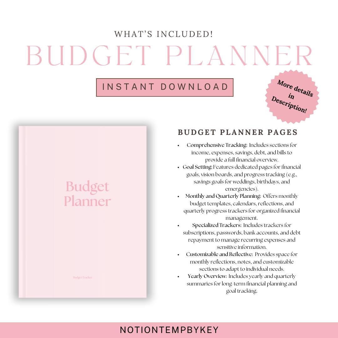 Digital Budget Tracker goodnotes,xodo,notability 2025 Jan-dec Multiple ...