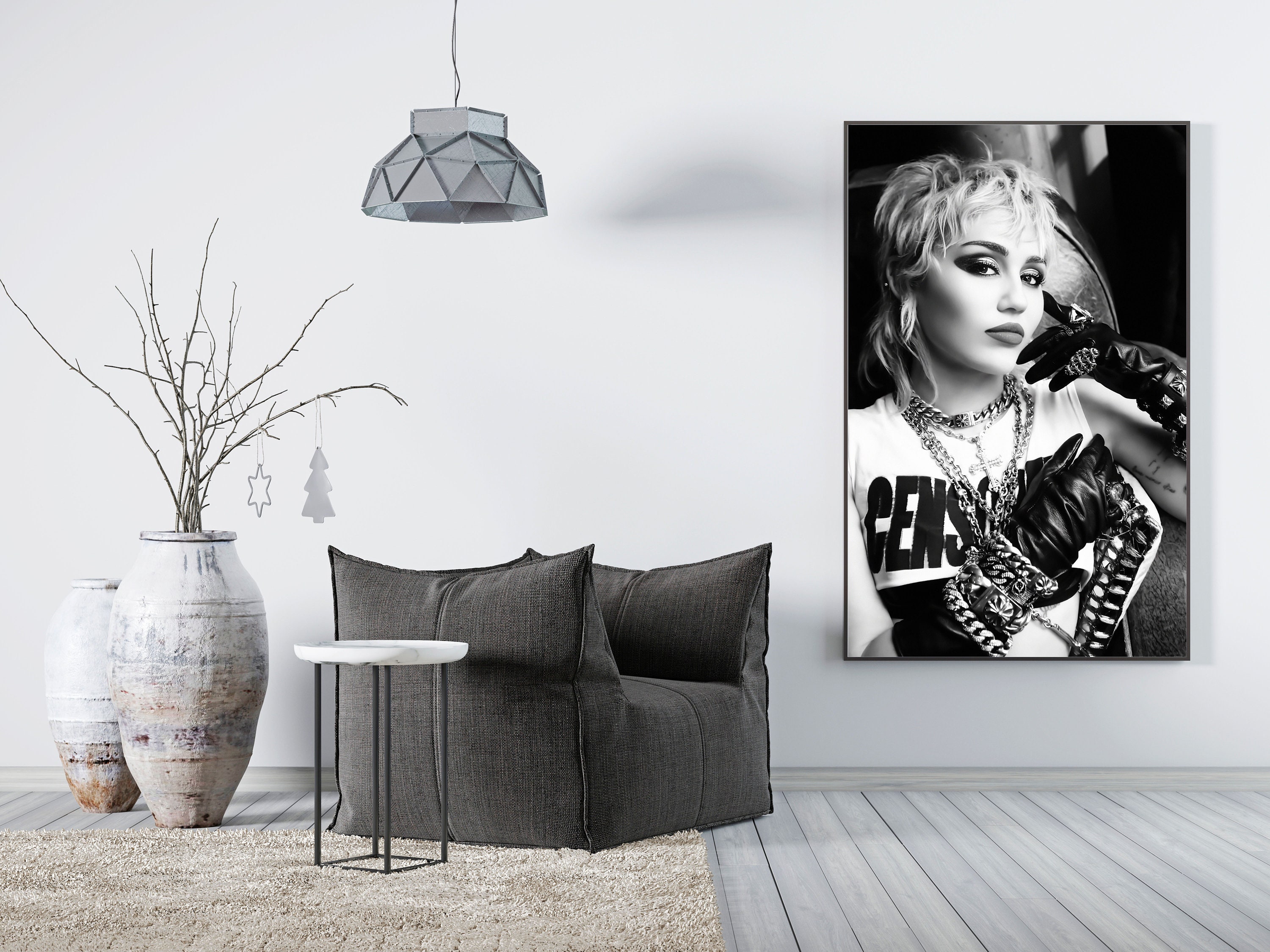 Miley Cyrus Vintage Music Poster sold by Language Margareta | SKU ...