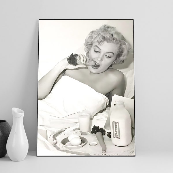 Marilyn Monroe Bed Poster Etsy 1513