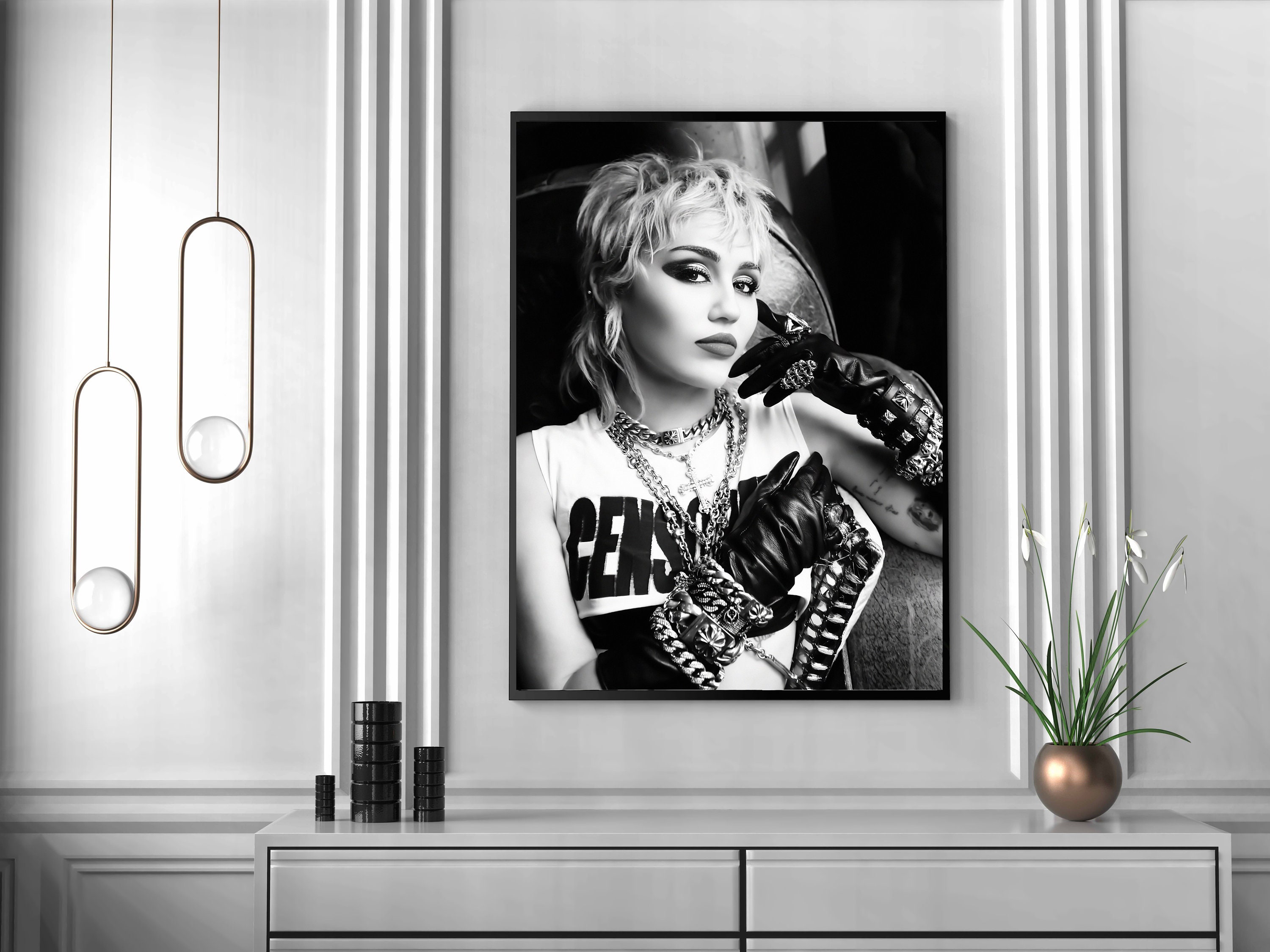 Miley Cyrus Vintage Music Poster sold by Language Margareta | SKU ...