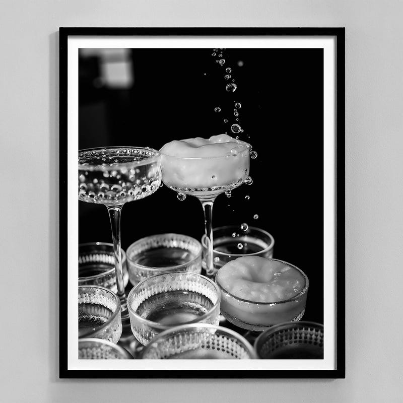 Champagne Print - Etsy
