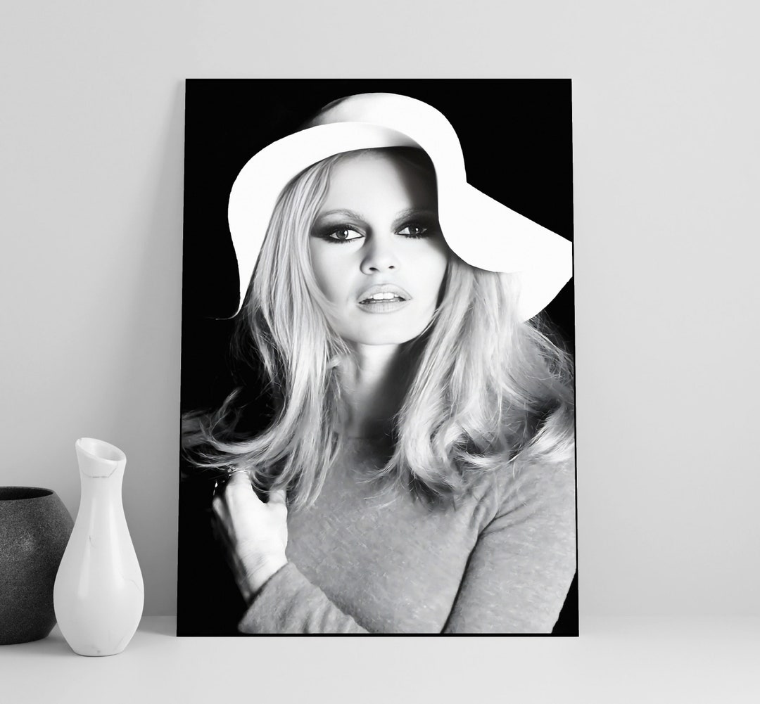 Brigitte Bardot Poster, Black and White Art, Brigitte Bardot Print ...