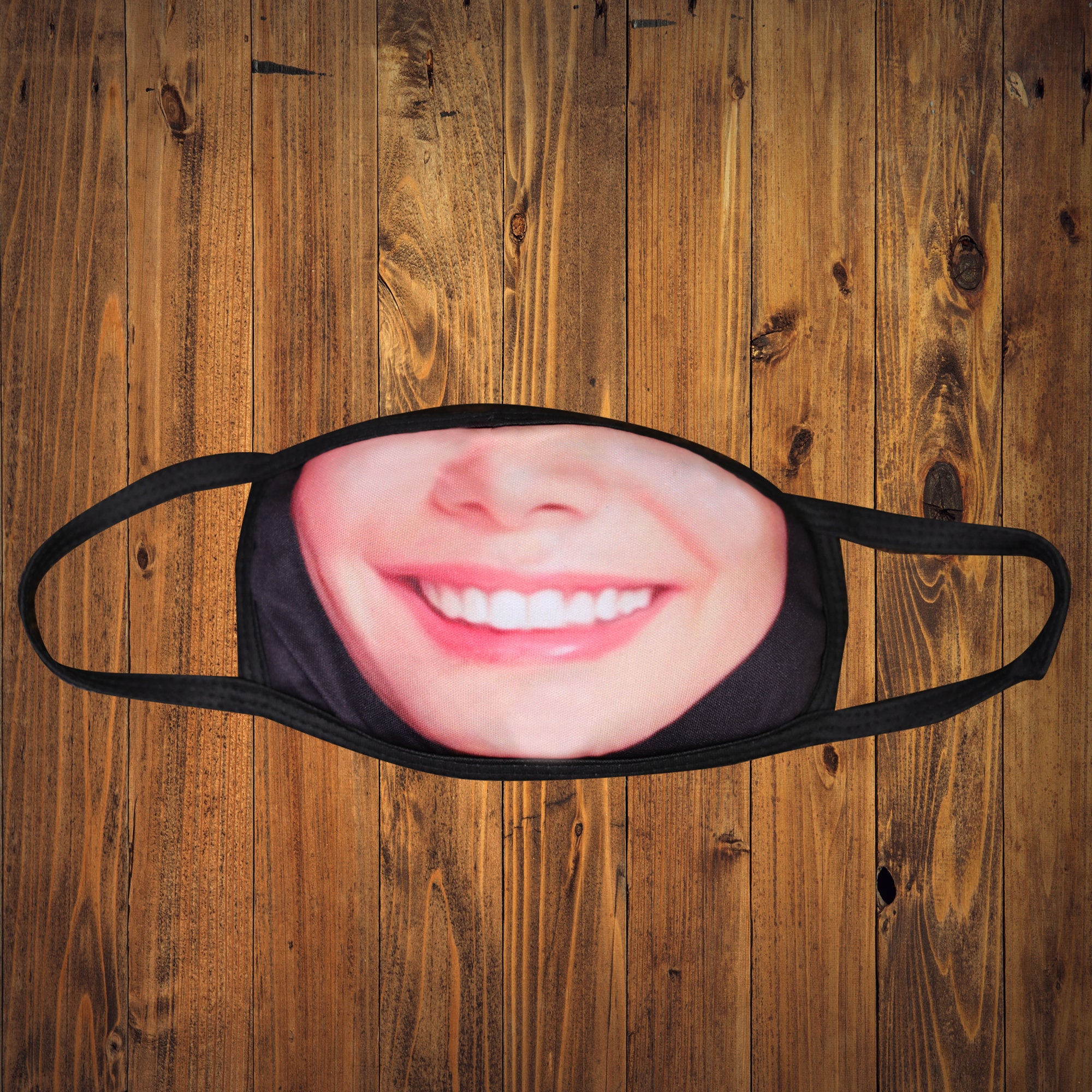 Funny Smiling Prank Mask - Etsy