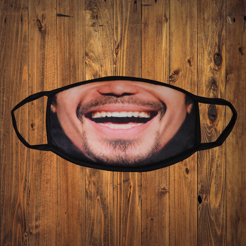 Funny Smiling Prank Mask - Etsy
