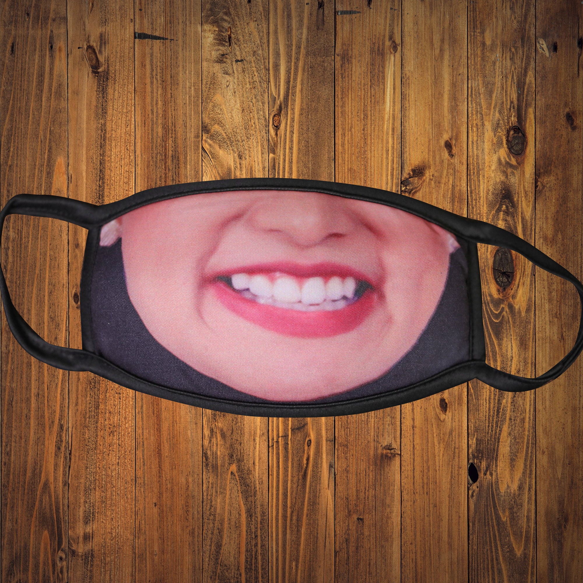 Funny Smiling Prank Mask - Etsy