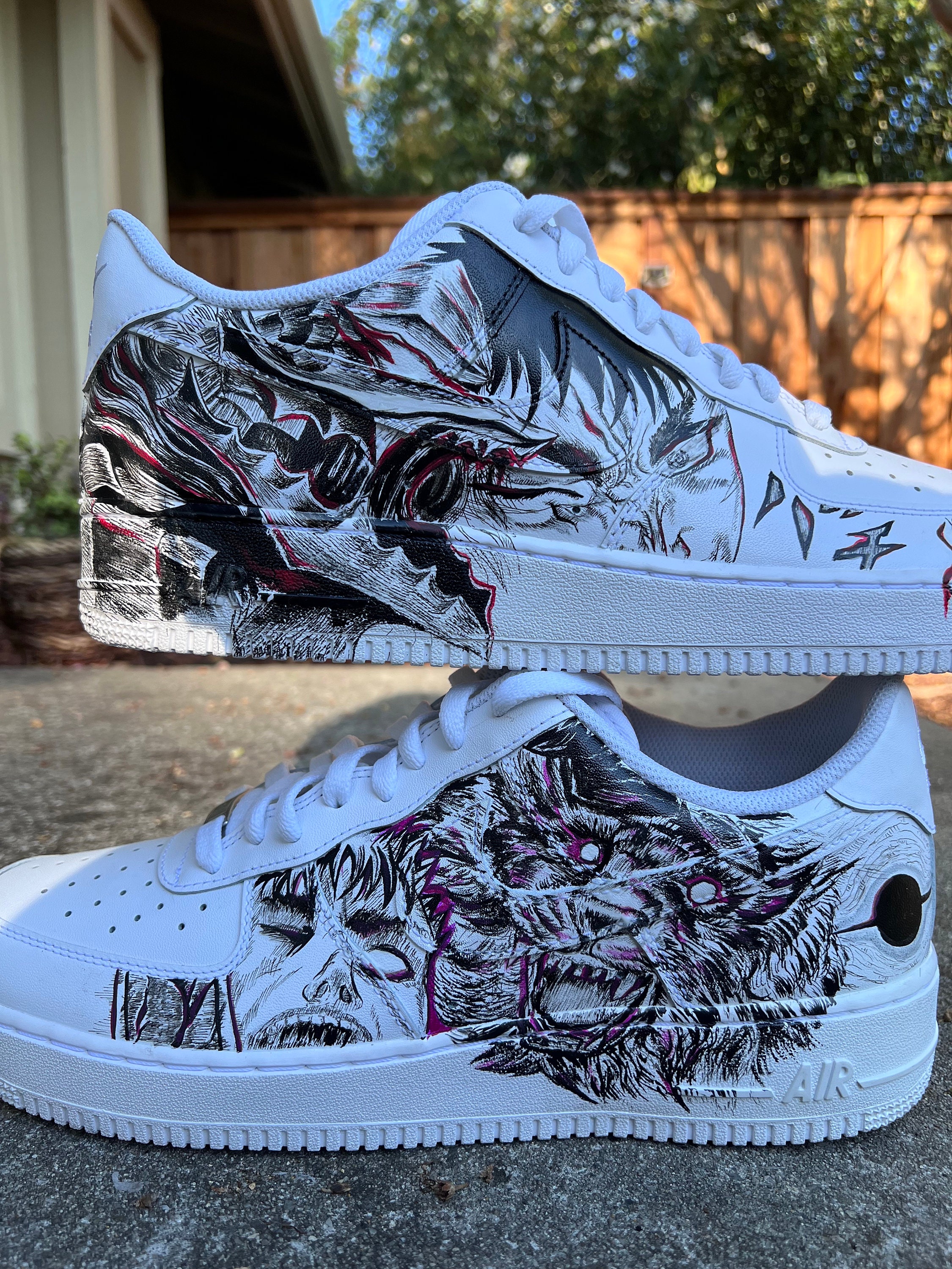 Anime Sneakers Anime Art Manga Shoes Custom Sneakers - Etsy UK