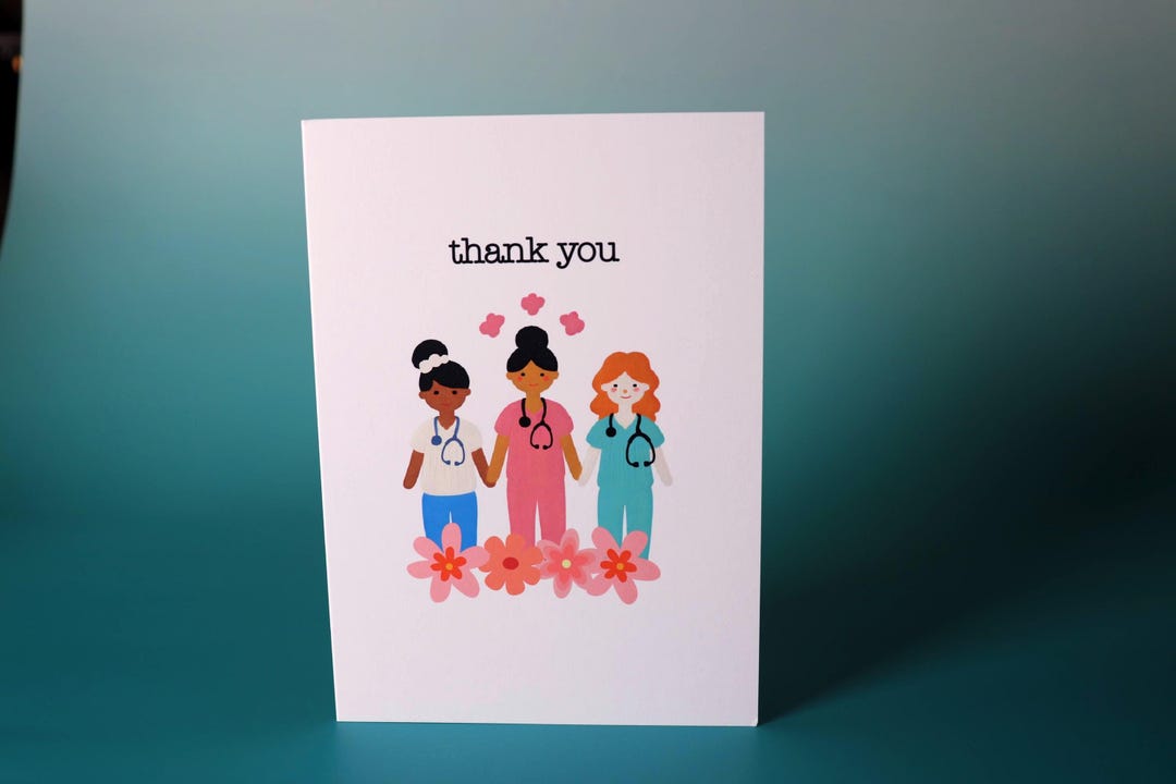 Nurse Thank You Card | Postpartum Mother Baby Unit - Etsy