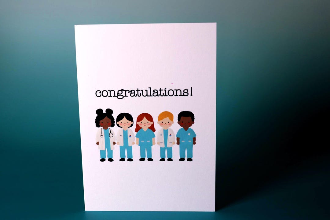 Congratulations Healthcare Worker Card: Nurse, Doctor, Medical ...