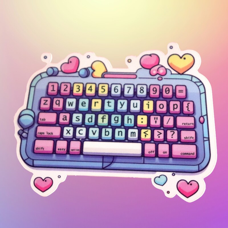 Keyboard Stickers - Etsy