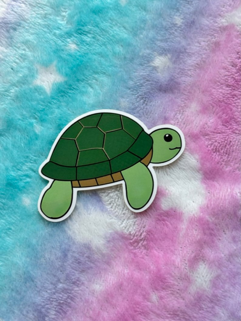 Cute Sea Turtle Sticker Ocean Under the Sea Summer Cute Vinyl Sticker ...