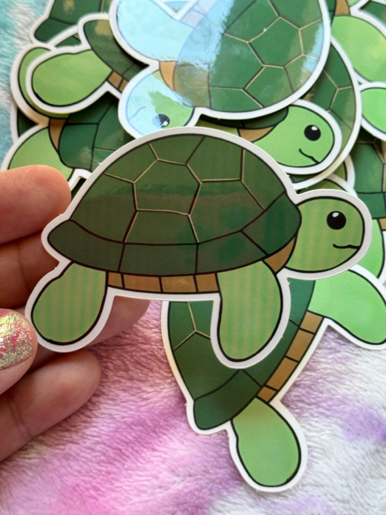 Cute Sea Turtle Sticker| Ocean Under the Sea Summer Cute| Vinyl Sticker ...