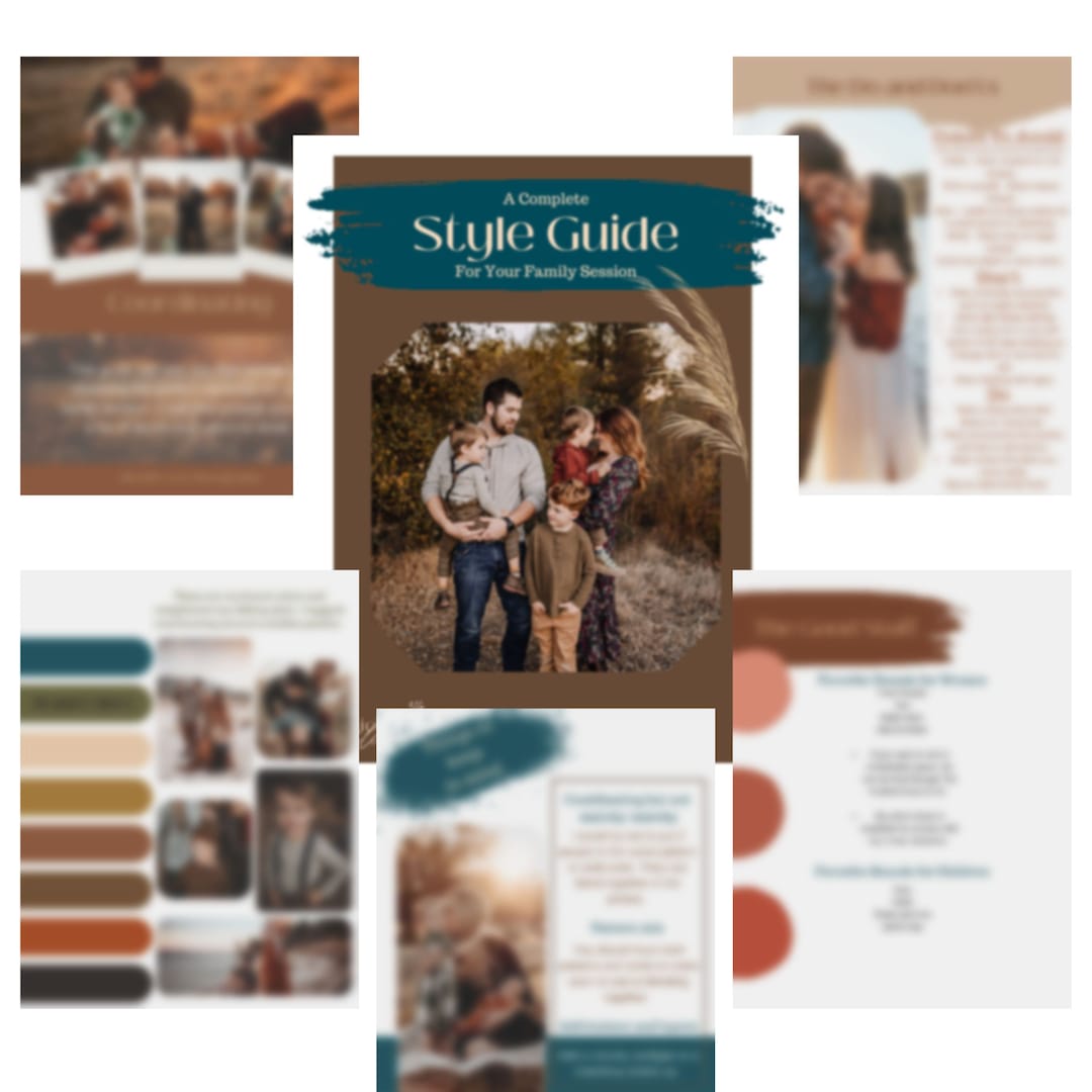 PHOTOGRAPHER'S STYLE GUIDE Template for Canva - Etsy