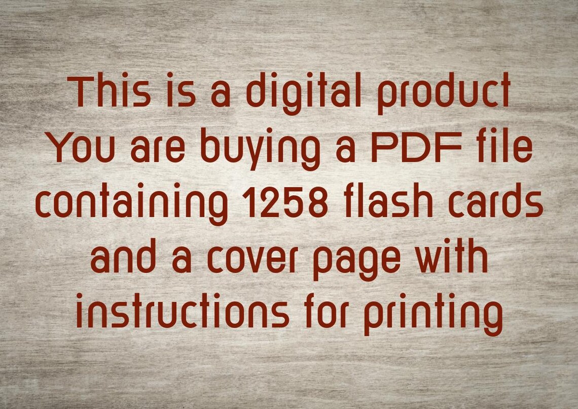 Italian Flashcards Collection - Etsy