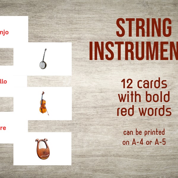 String Instruments - Etsy