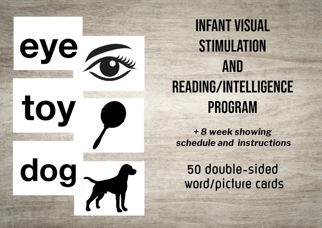 Infant Visual Stimulation Reading/intelligence Cards(pdf) - Etsy