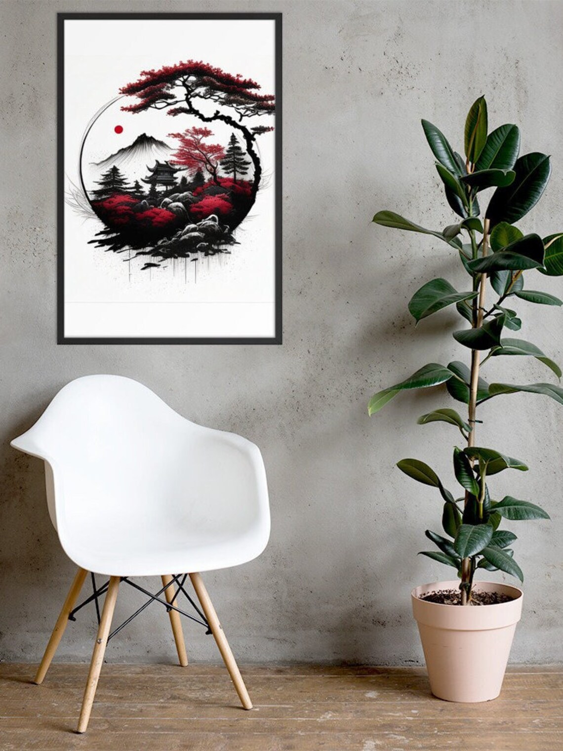 Japanese Garden Edo Period Japan Wall Art Japanese Print Japanese ...