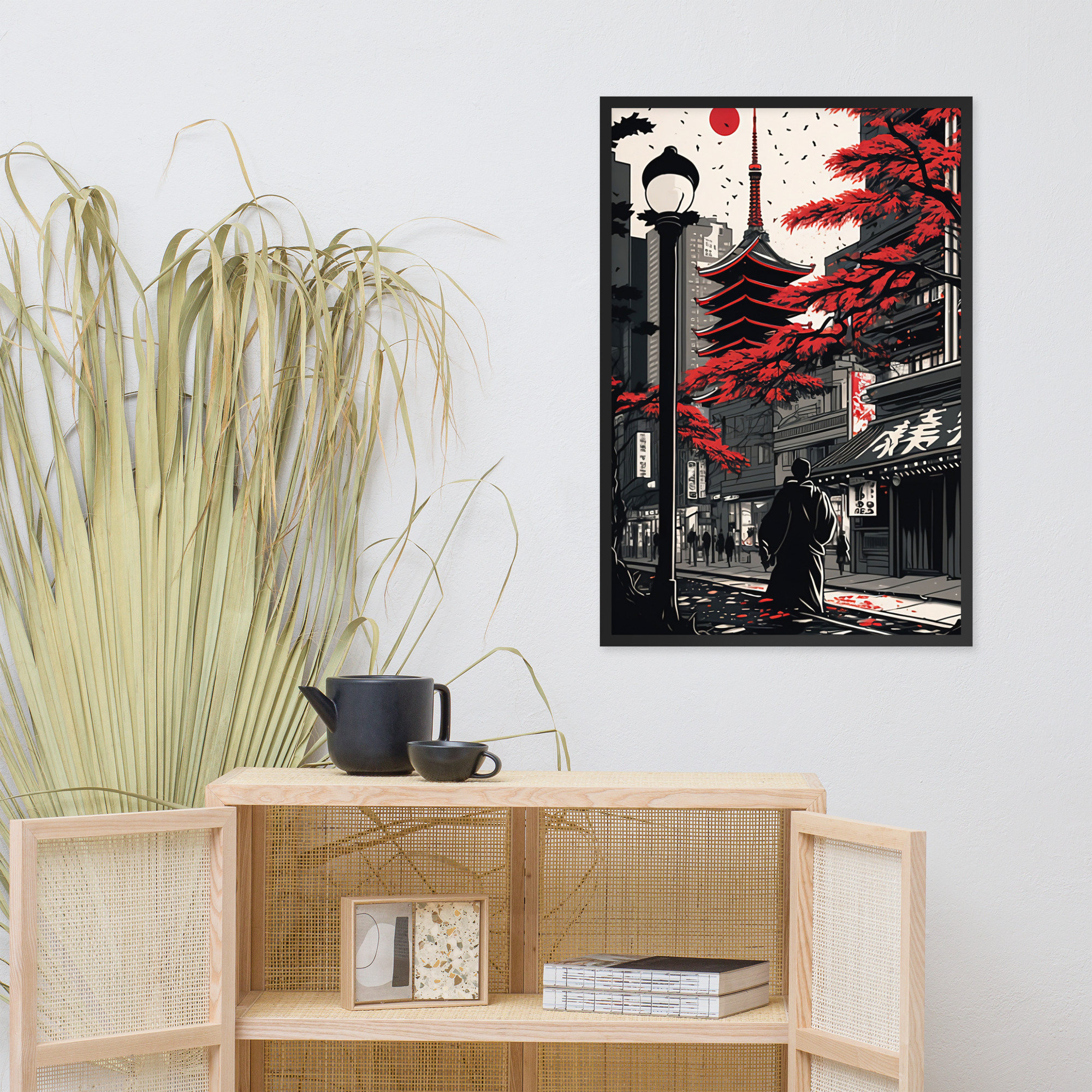 Downtown Tokyo Art Japanese Digital Print Japanese Wall Art Japanese ...