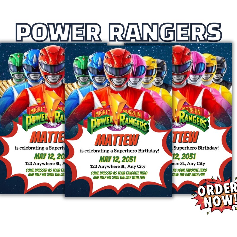 Power Ranger Tier List - Etsy Australia