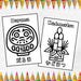 Japanese New Year’s Coloring Pages for Kids in English and Japanese ...