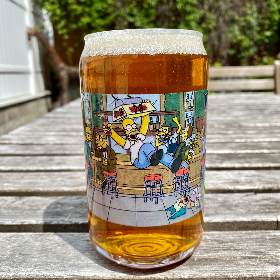 V.minor Imperfection: Moe's Tavern Simpsons 16oz Beer Glass Collectible ...