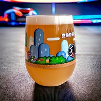 Mario Mushroom Glass - Nintendo Mario Inspired Whiskey Glass ...