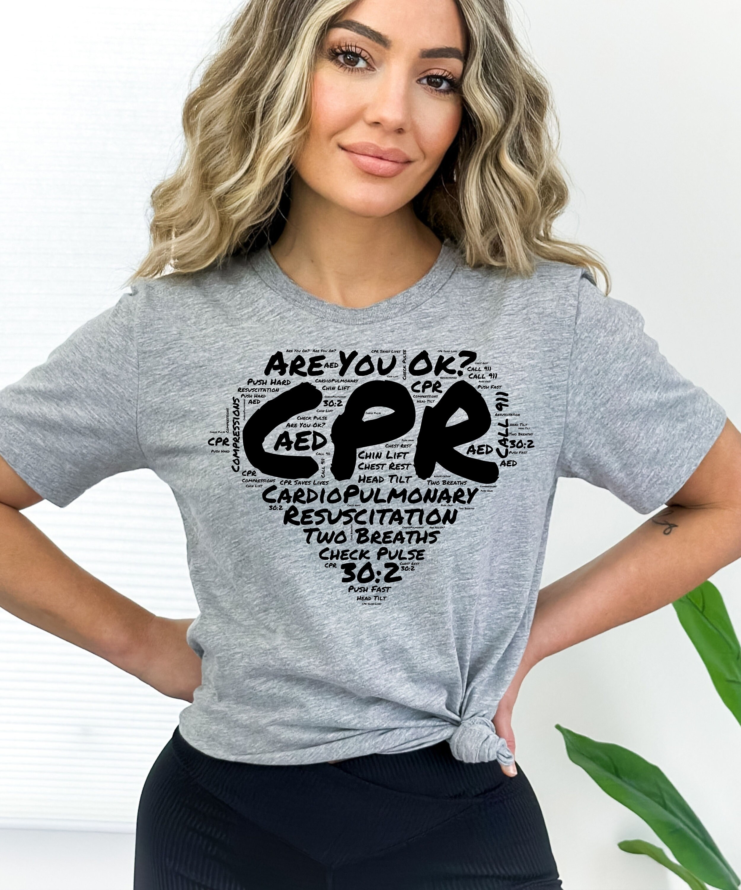 CPR Shirt, CPR Instructor, First Aid, Certification, Gift for Nurse ...