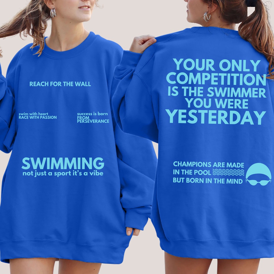 Swimmer Sweatshirt Swimmer Shirt Swimmer Tshirt Swimmer Gift Idea Swim ...