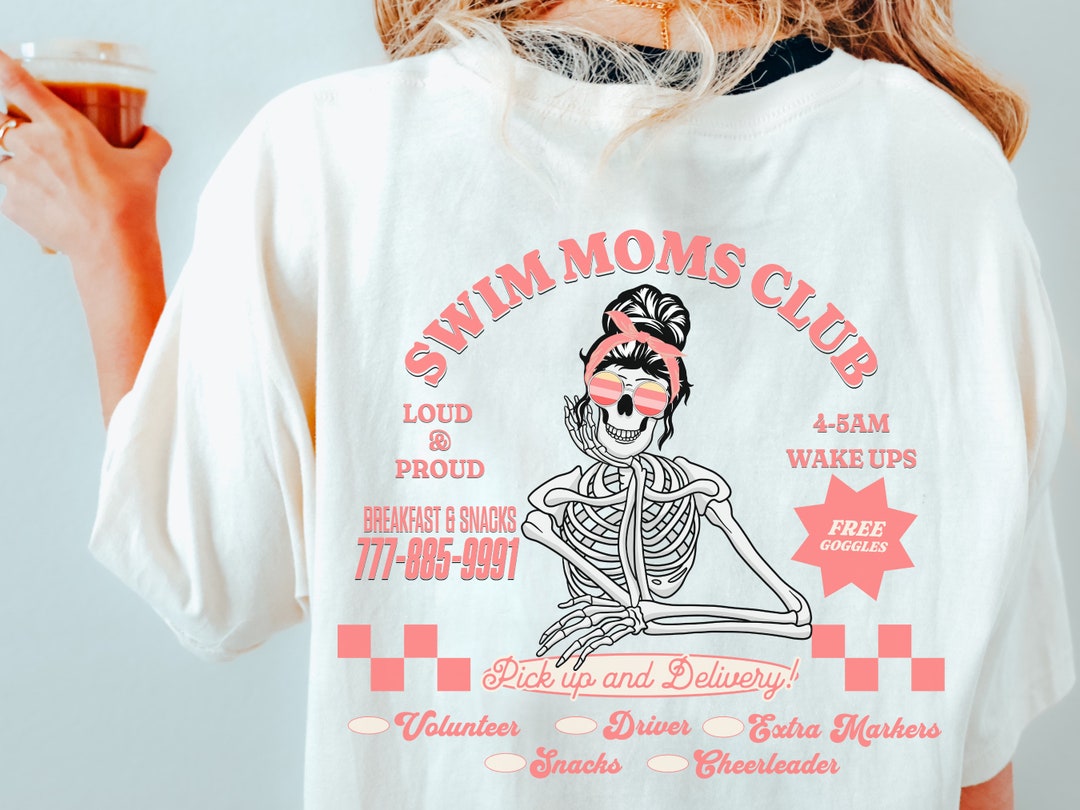 Livin That Swim Mom Life Swim Mom Shirt, Swim Moms Club Tshirt Gift for ...
