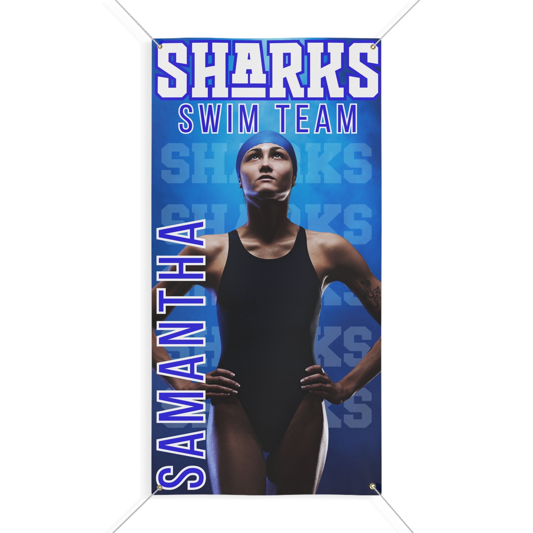 Personalized Swim Team Banners Swimmer Gift Swim Club Swimteam Swim ...