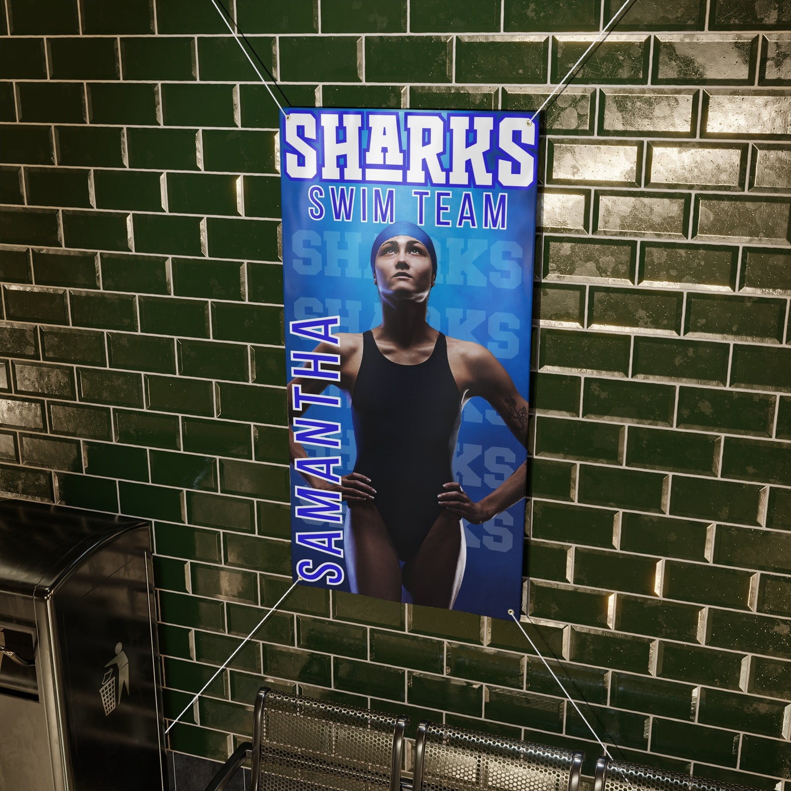 Personalized Swim Team Banners Swimmer Gift Swim Club Swimteam Swim ...
