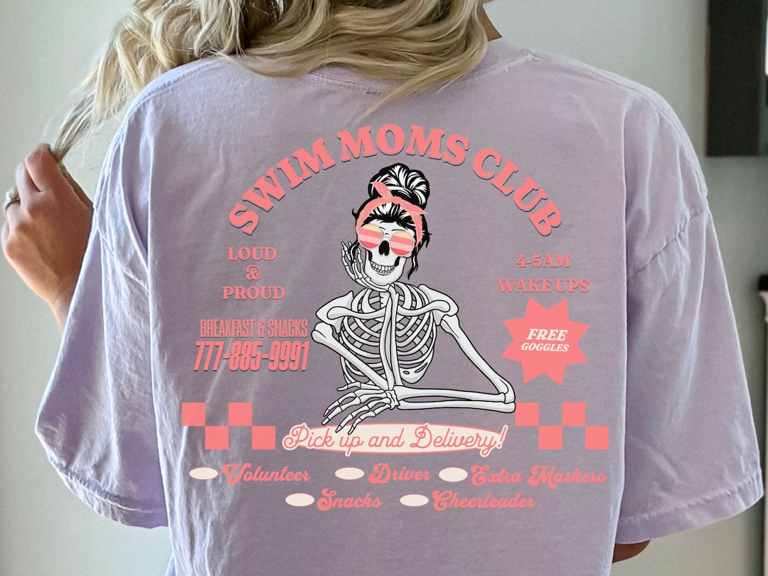Livin That Swim Mom Life Swim Mom Shirt, Swim Moms Club Tshirt Gift for ...