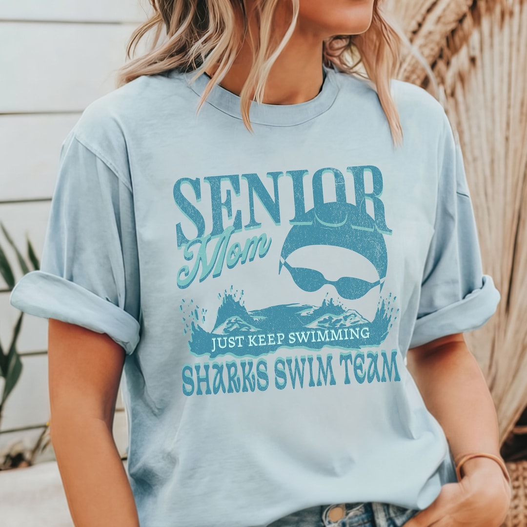 Senior Swim Mom TShirt Swim Mom Shirt Swim Team Mom Shirts Swim Mom Era ...