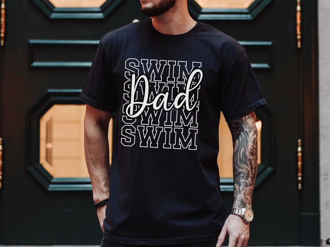 Swim Dad Shirt Regalo para papá, Camisas para Swim Dads, Swim Team Meet ...