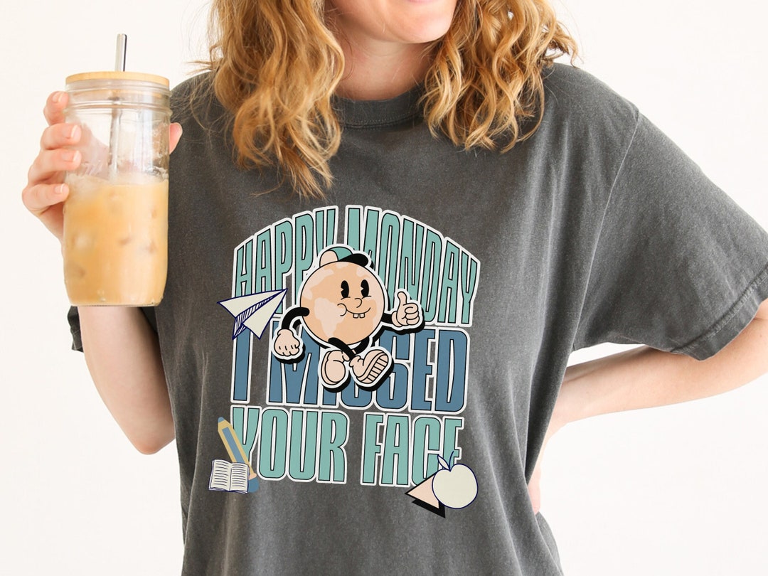 Corny Teacher Shirt Funny Monday Motivation, I Miss Your Face Teacher ...