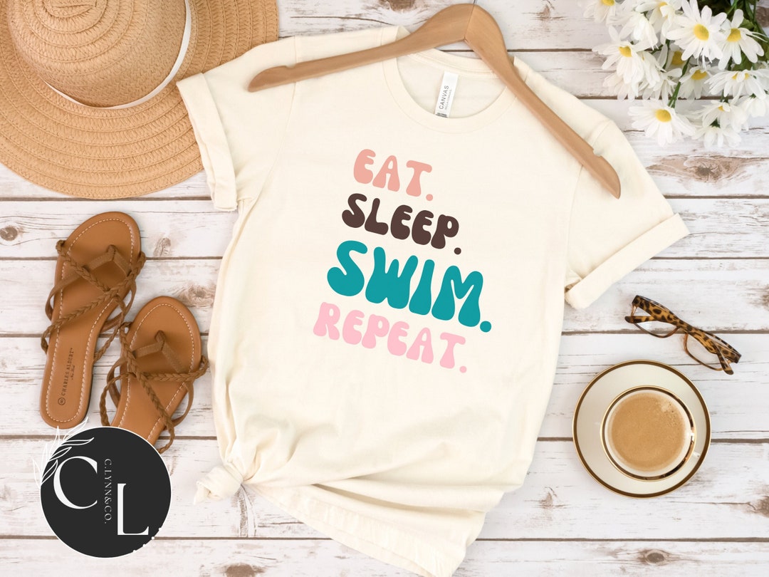 Eat Sleep Swim Repeat, Swim Team Shirt, Swim team shirt, Teen Swim ...