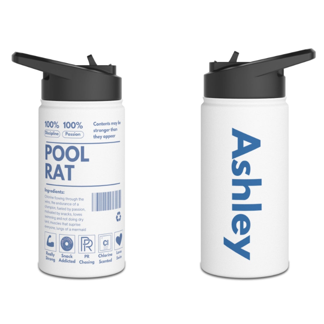Swimmer Gift Idea Swim Water Bottles Swim Team Era Swim Meet Swim Club ...