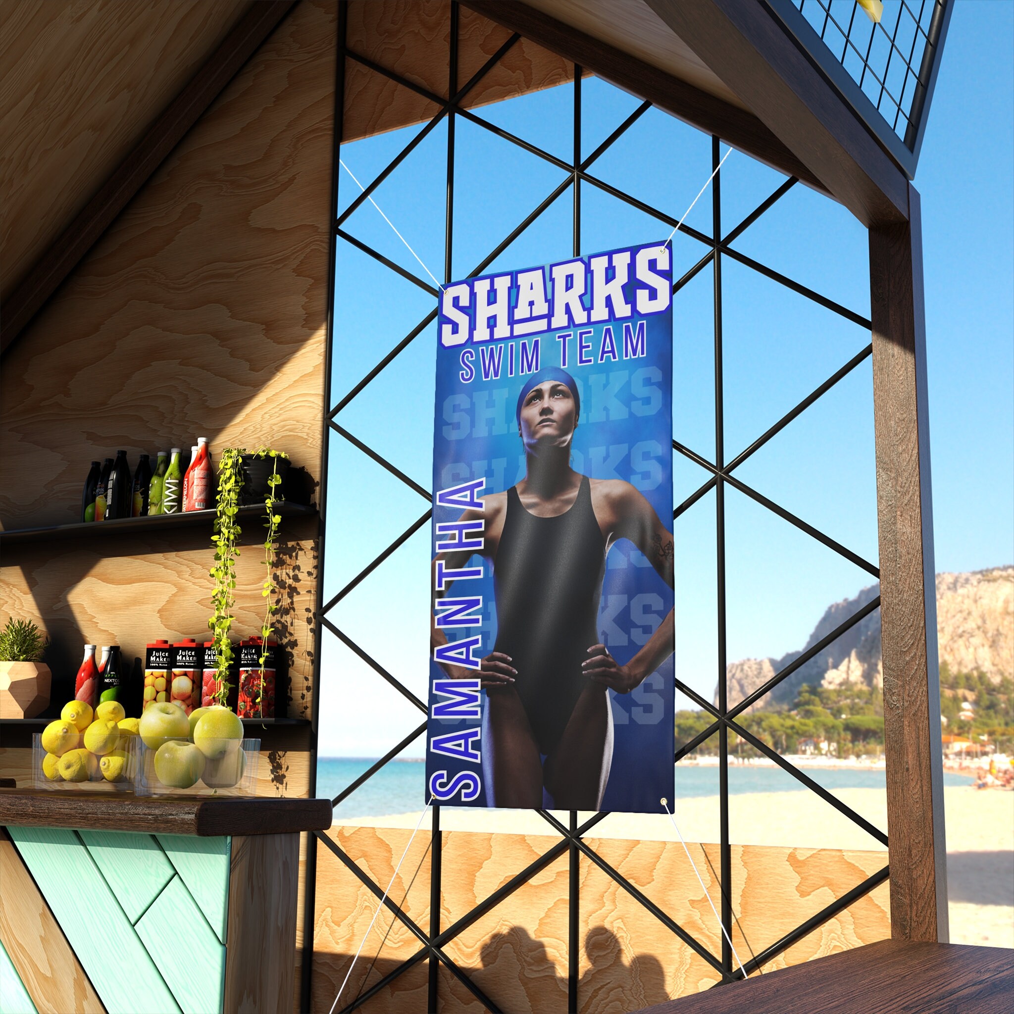 Personalized Swim Team Banners Swimmer Gift Swim Club Swimteam Swim ...