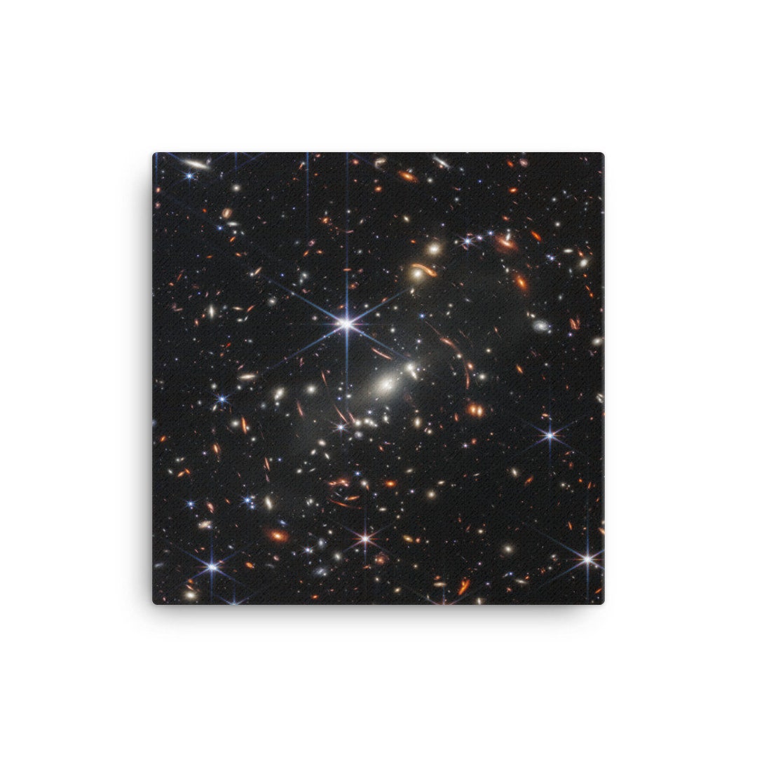 James Webb Telescope Deep Field High Resolution Canvas Wall Art Print ...